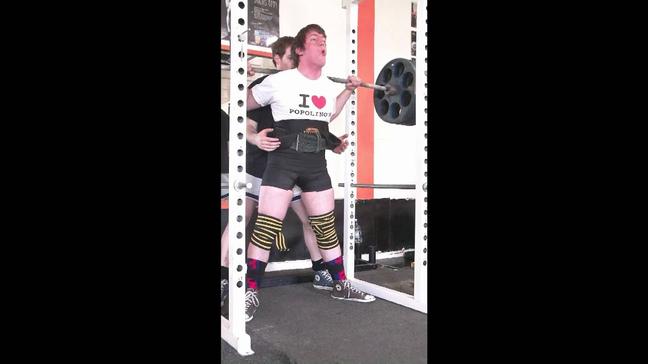 Luke Corcoran 210kg x 3 Squat - Sponsored by Strengthshop.co.uk - YouTube