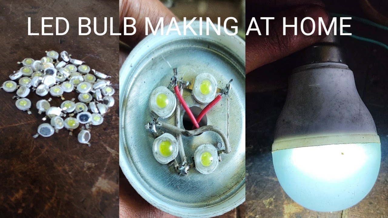 How To Make 4V Super Bright Led bulb From Old 9w Led,#ledlights - YouTube