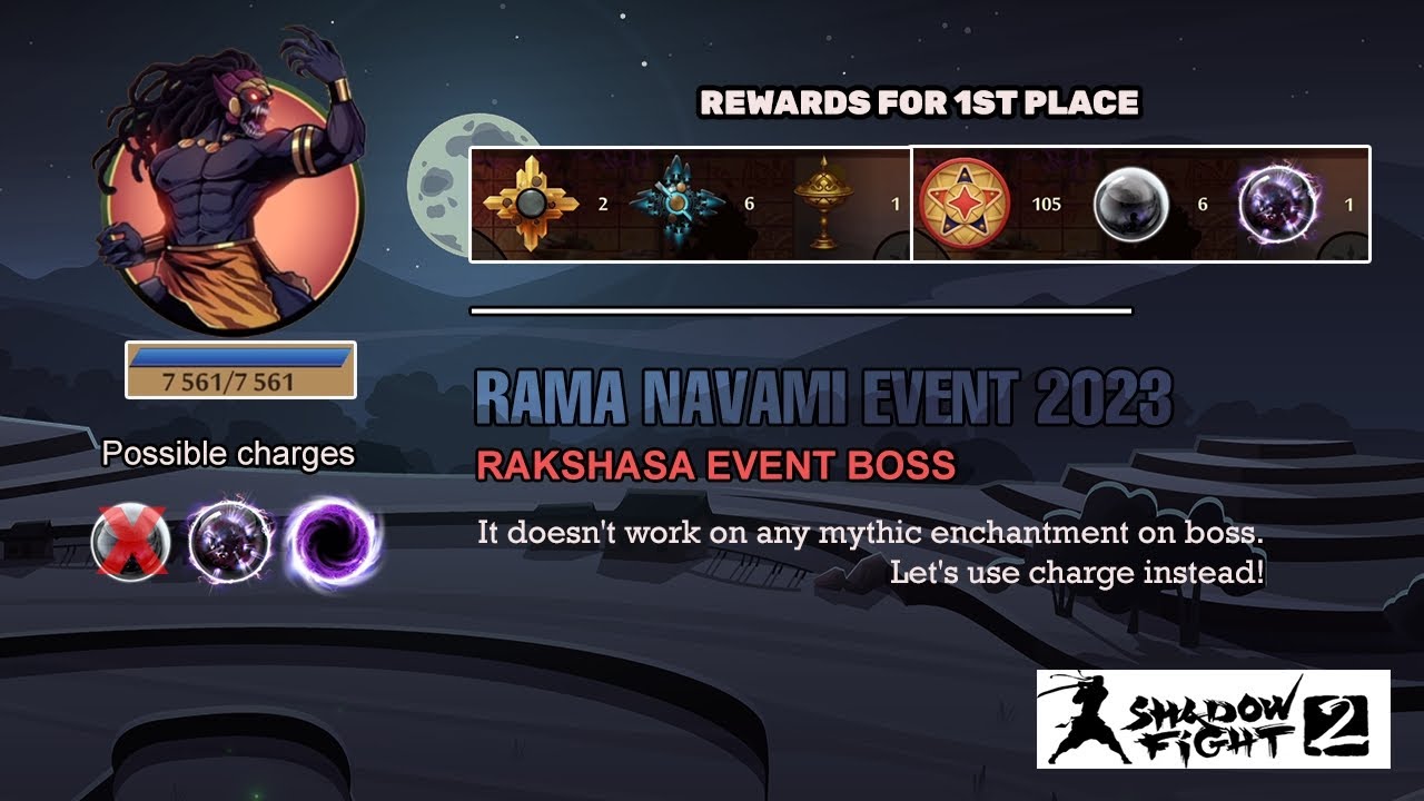 Shadow Fight 2 - Rama Navami Event 2023 (Power Mode Rakshasa Boss) 1st ...