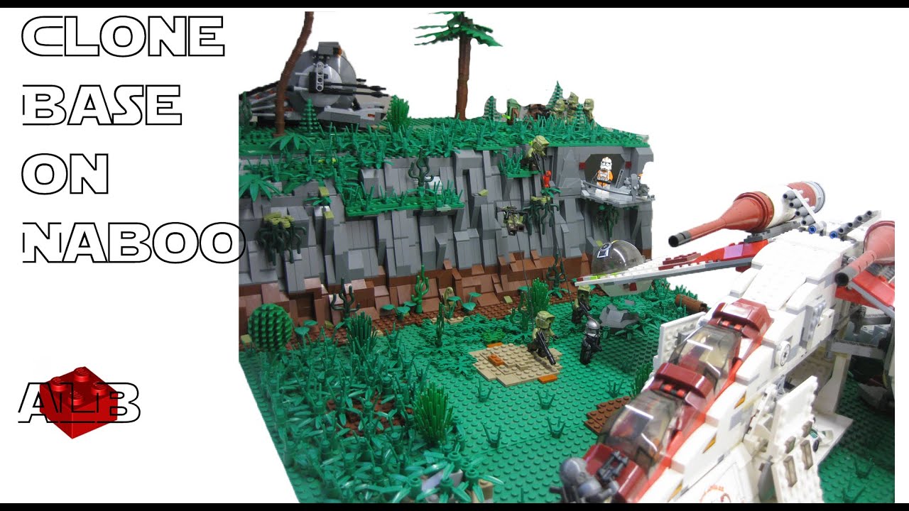 LEGO Star Wars Clone mountain base on Naboo - YouTube