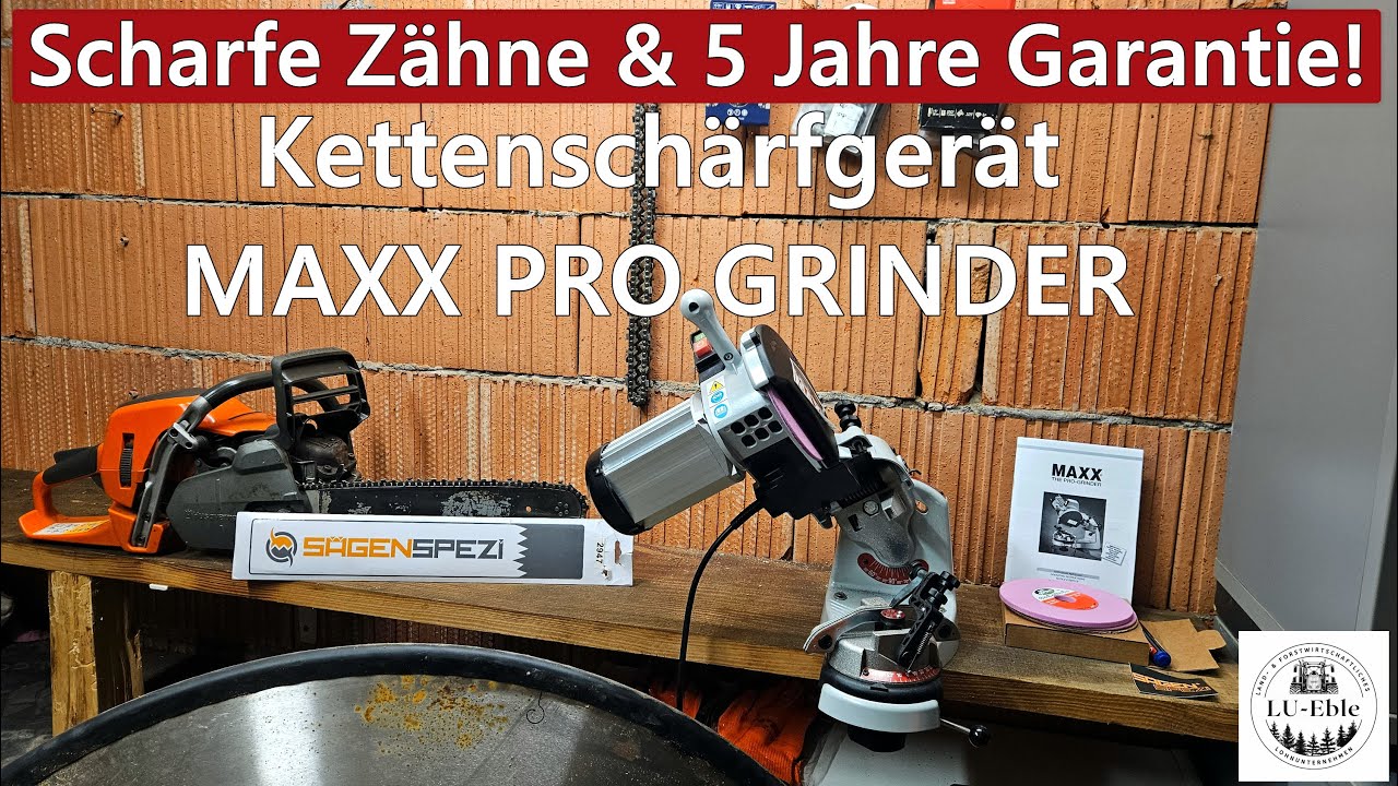 Scharfe Zähne & 5 Jahre Garantie! Das Kettenschärfgerät MAXX PRO ...
