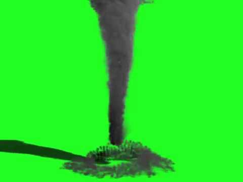 Tornado green screen - YouTube