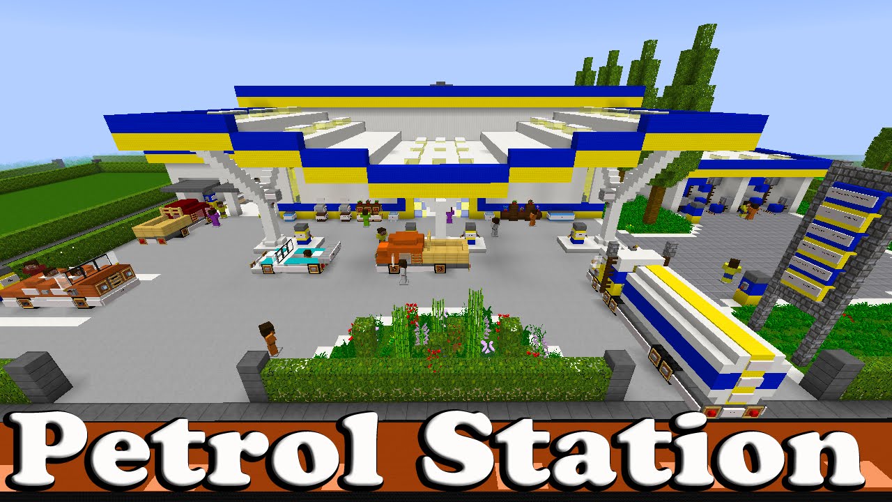Minecraft Petrol Station - YouTube