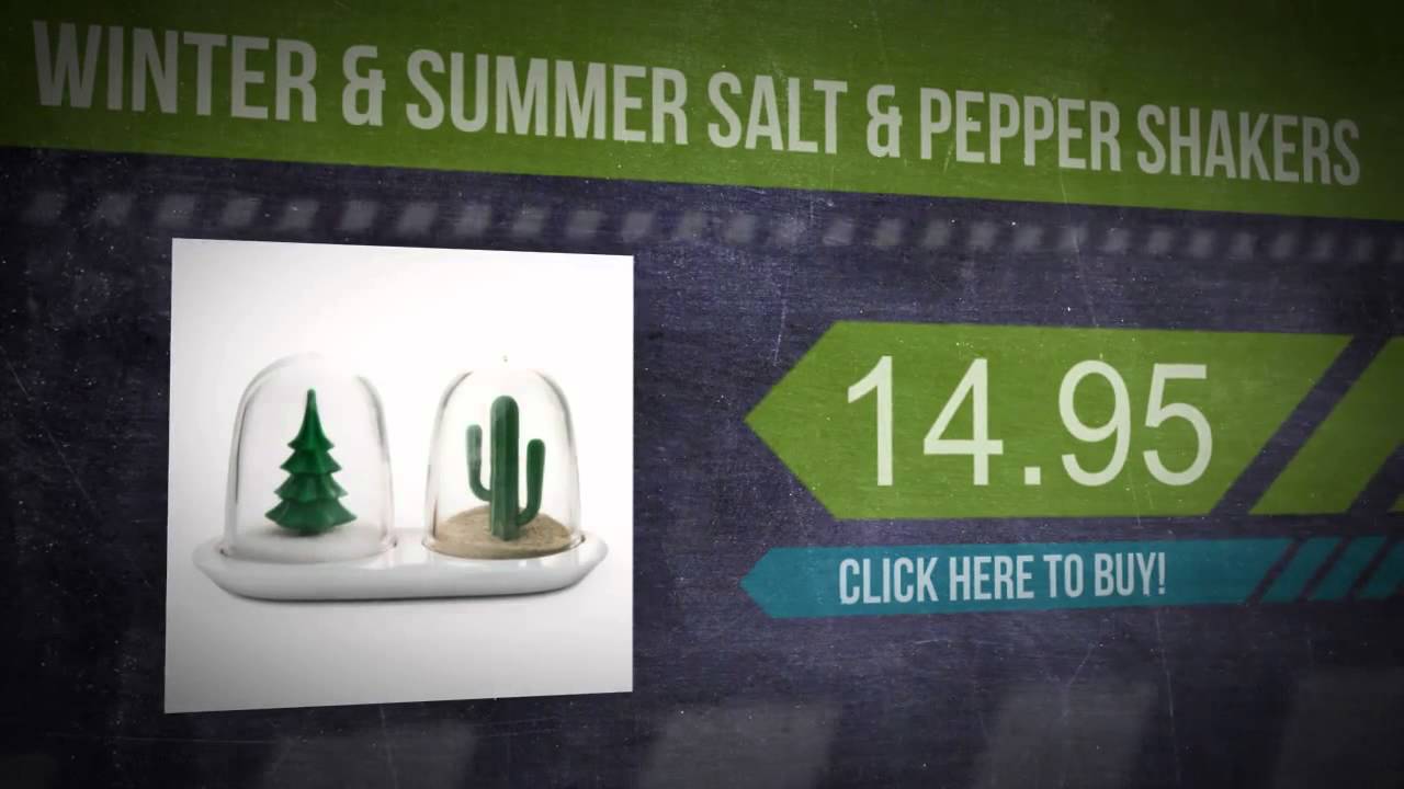 Winter & Summer Salt & Pepper Shakers - YouTube
