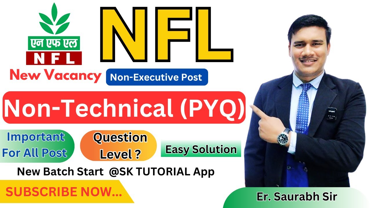 NFL Exam | PYQ Analysis | Er Saurabh Sir - YouTube