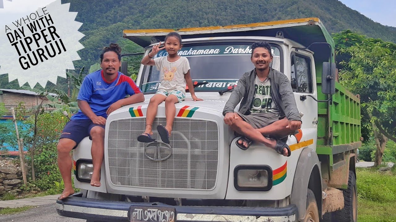 One & only 1st Tipper vlog of Nepal🇳🇵🇳🇵 // Stuck in landslides - YouTube