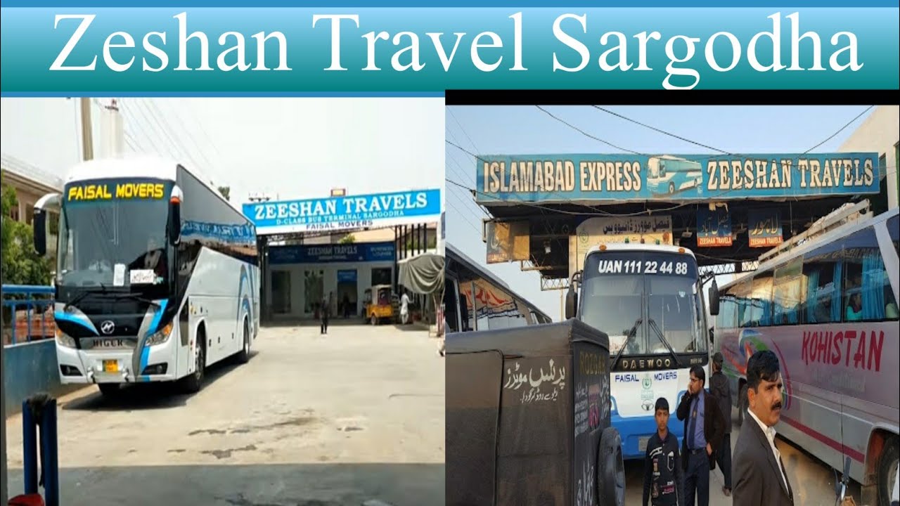 Zeeshan Bus Terminal Sargodha I Skyways I Faisal Movers I zeeshan ...