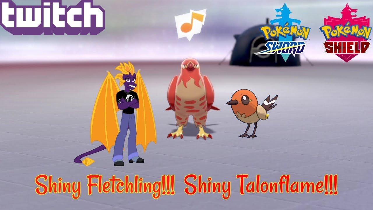 Shiny Fletchling!! Shiny Talonflame!!! Pokemon Sword and Shield - YouTube