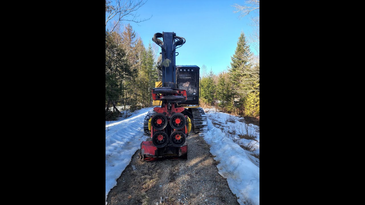 2012 CAT 501HD with PF48 4 Roller Processing Head - YouTube