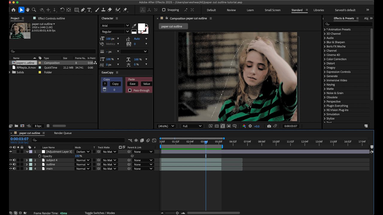 Paper cut effect like mix media animation in After effects. - YouTube