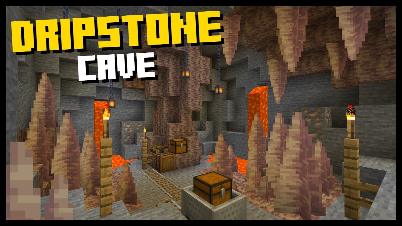Minecraft: How to Build a DRIPSTONE CAVE! - Tutorial - YouTube