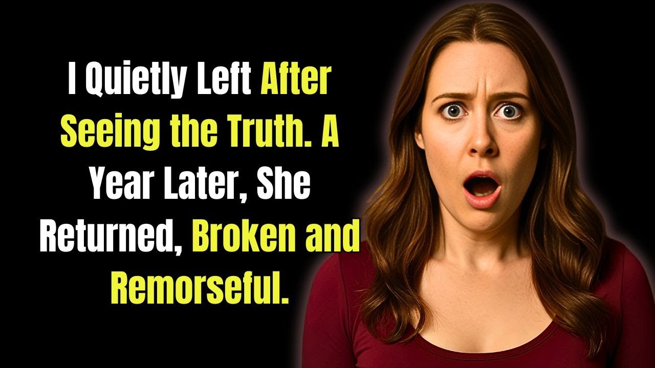 I Quietly Left After Seeing the Truth. A Year Later, She Returned ...