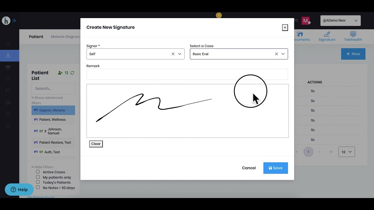 How to Manage Patient Signatures in HelloNote EMR - YouTube