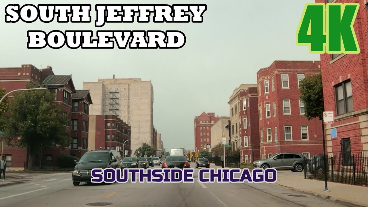 South Jeffrey Boulevard: Driving in Southside Chicago: 4K: Streets of ...