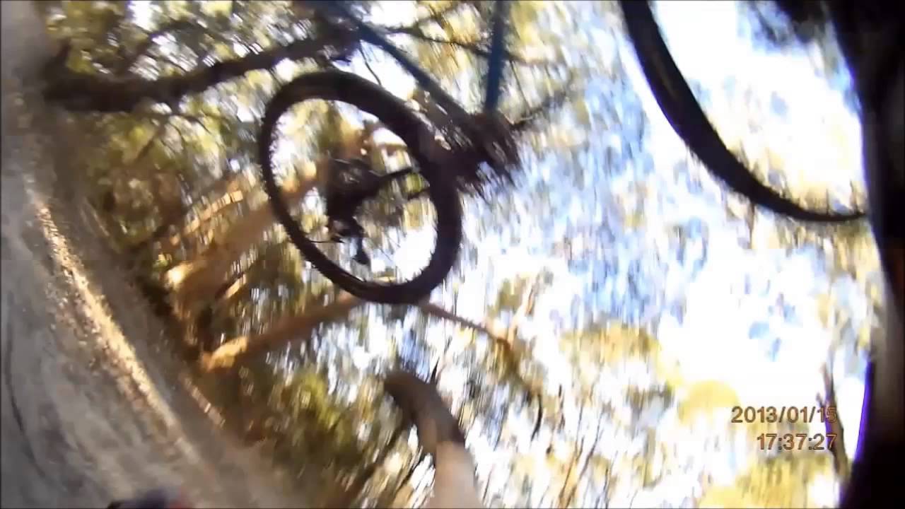 Glenrock- Mountain biking - Double barrel track- jump stack - YouTube