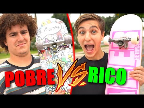 SKATE DE RICO x POBRE - Qual a diferença...