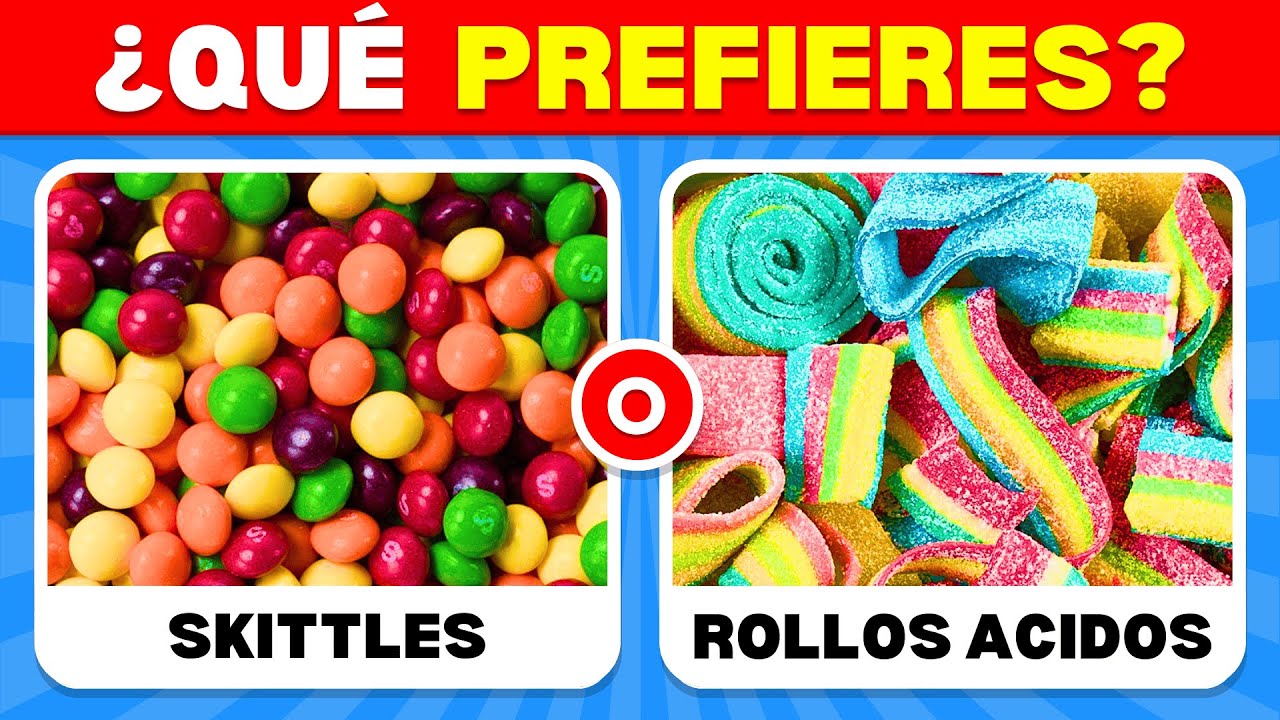 ¿Qué Prefieres? 🍬🍭 EDICIÓN DULCE | Desafío de Comida | Ele Quiz - YouTube