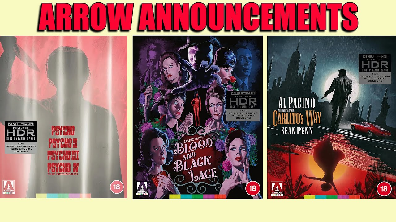 Arrow Announcements September | Blu-ray | 4K UHD | Arrow Video | Mario ...