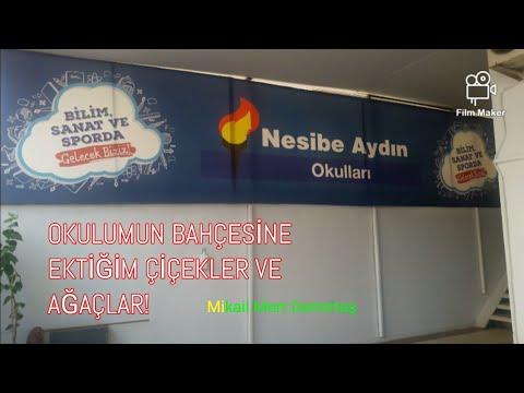 OKULUMUN BAHÇESİNE EKTİĞİM ÇİÇEKLERİN SON HALİ! Mersin Nesibe Aydın Anadolu Lisesi!