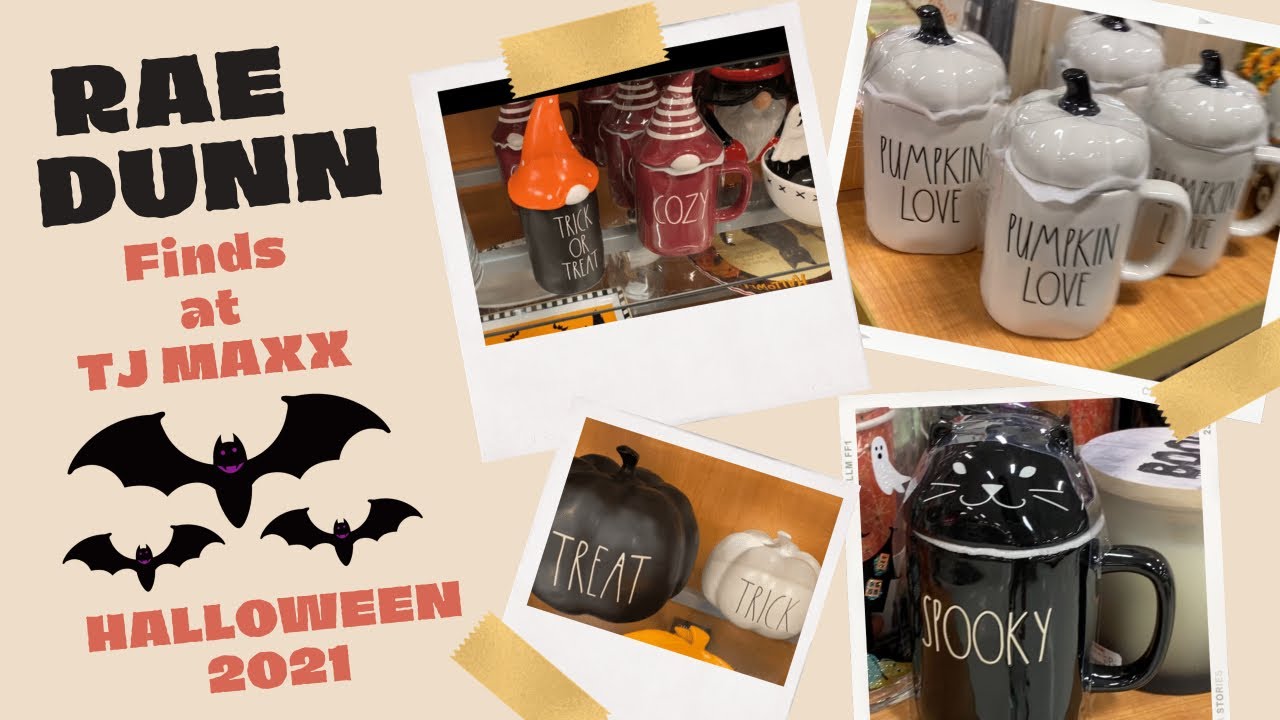 TJ MAXX SHOP WITH ME || RAE DUNN HALLOWEEN FINDS || OCTOBER 2021 - YouTube
