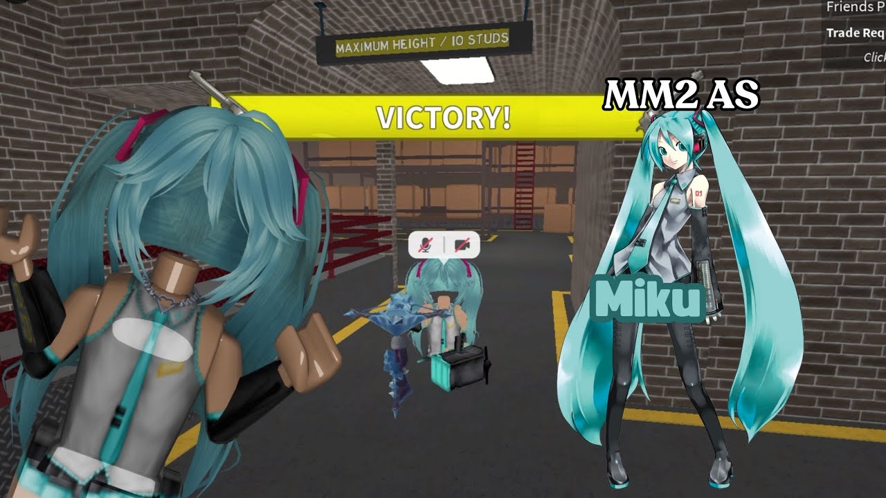 MM2 MIKU MONTAGE || mm2 gameplay as miku || - YouTube