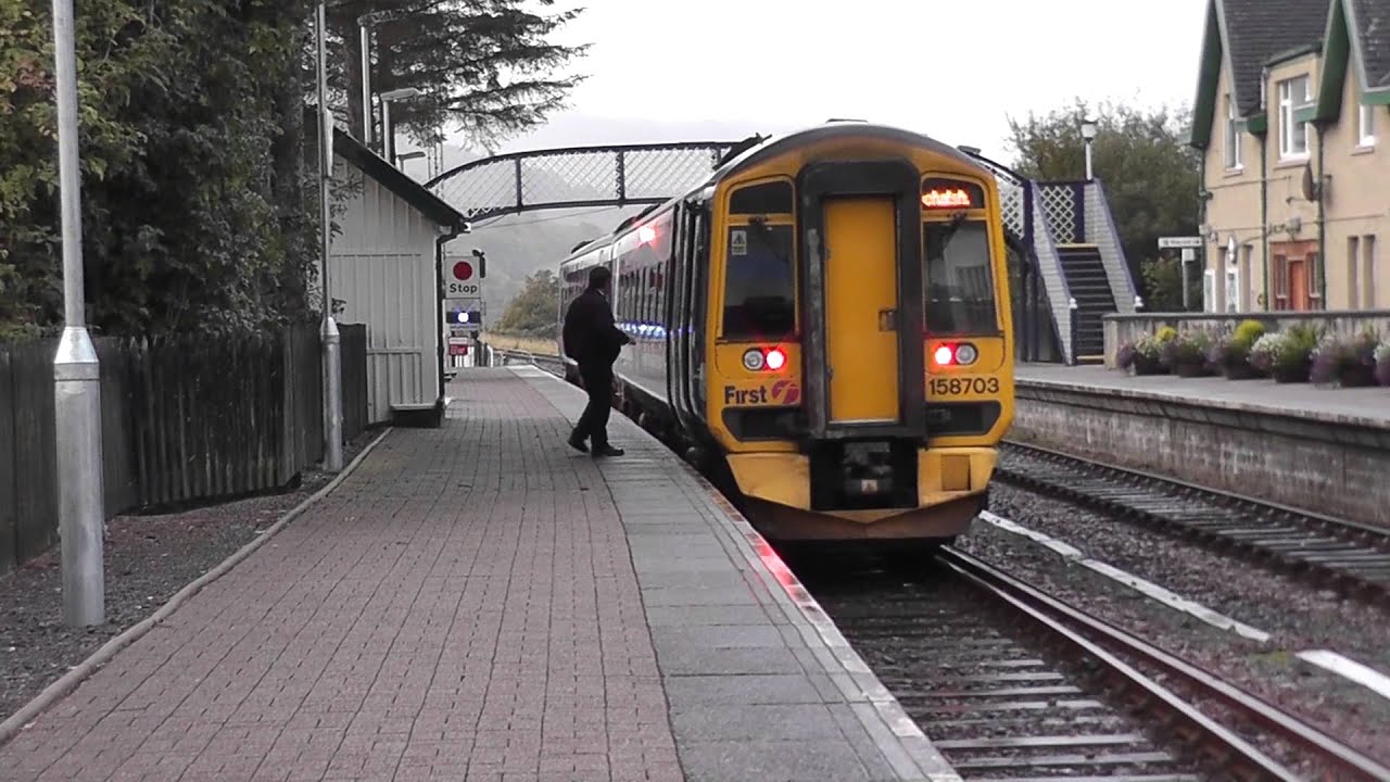 First ScotRail 158 703 - Strathcarron - YouTube