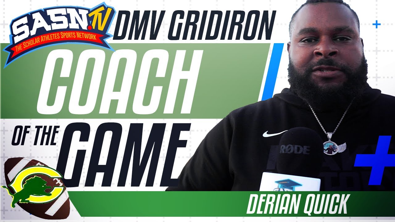 DMV Gridiron Carroll's Head Coach Derian Quick - YouTube