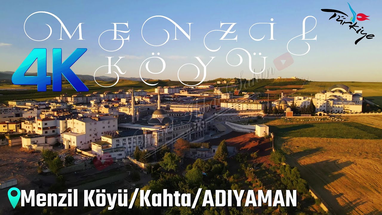 Menzil Köyü - Külliye ve Menzil Camii / Kahta / ADIYAMAN - Havadan 4K ...
