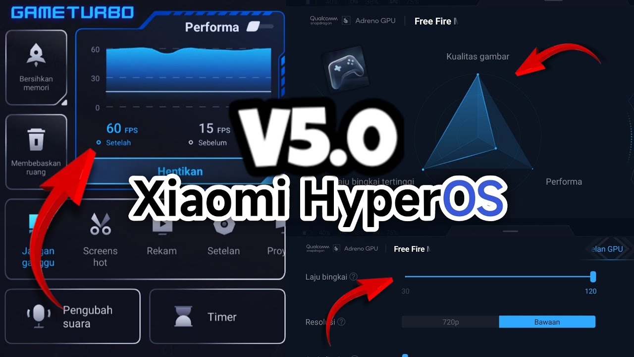 GAME TURBO V5.0 HYPEROS BEST SETTING‼️CARA SETTING GAME TURBO V5.0 HYPEROS UNTUK MODE GAMING ...