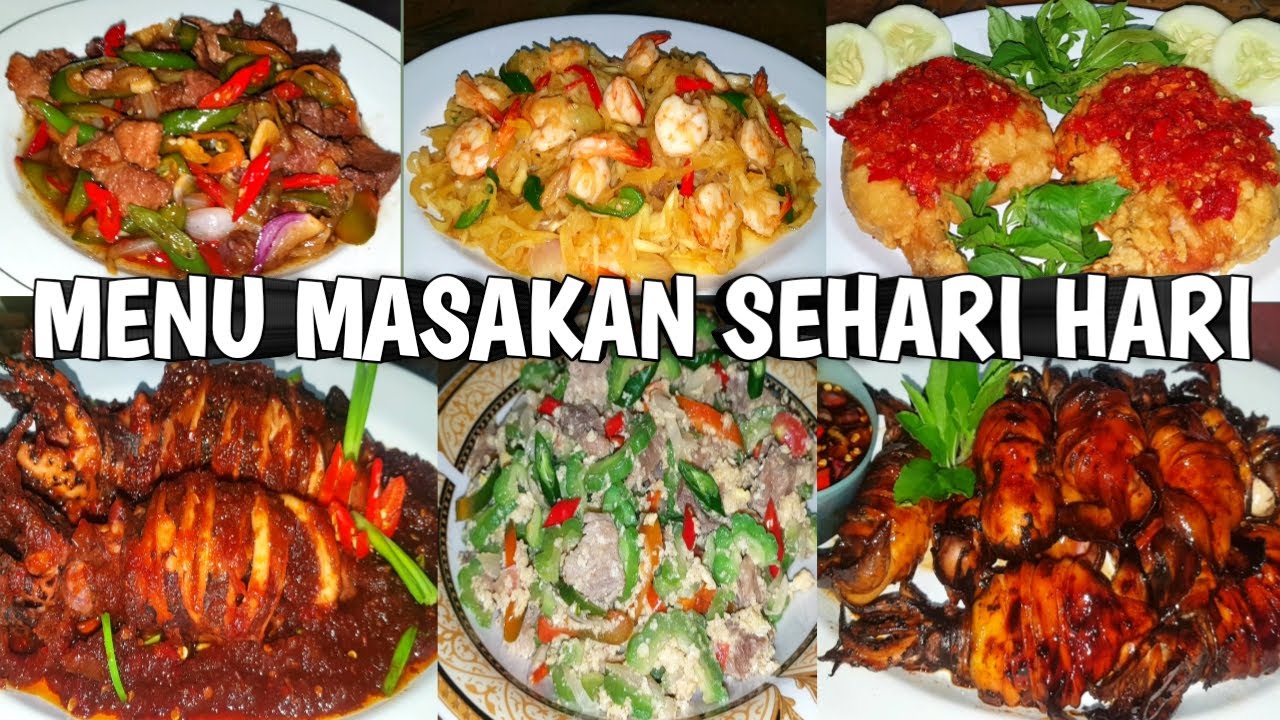 MENU MASAKAN SEHARI HARI UNTUK 1 MINGGU || Menu masakan harian - YouTube