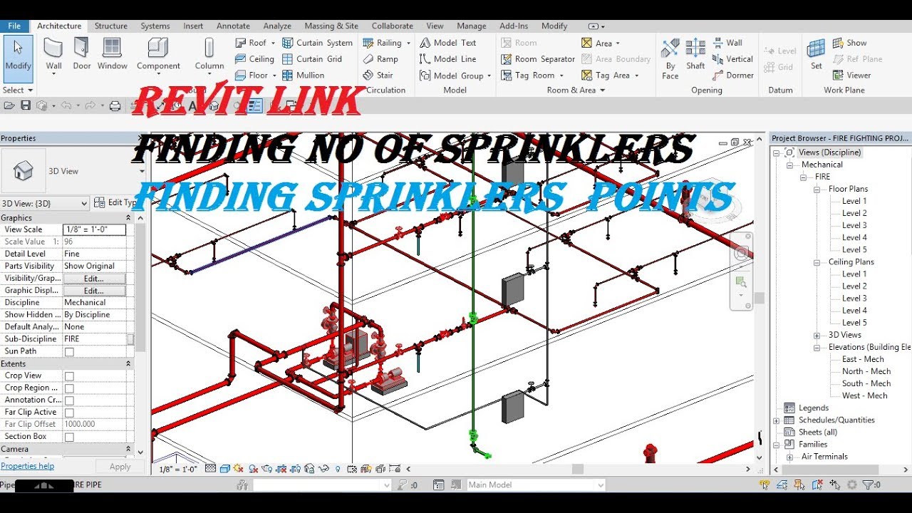 FIRE FIGHTING DESIGNING AND DRAFTING IN REVIT PART-1 - YouTube