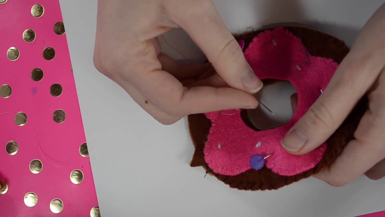 How to Hand Sew a Donut Plushie - YouTube