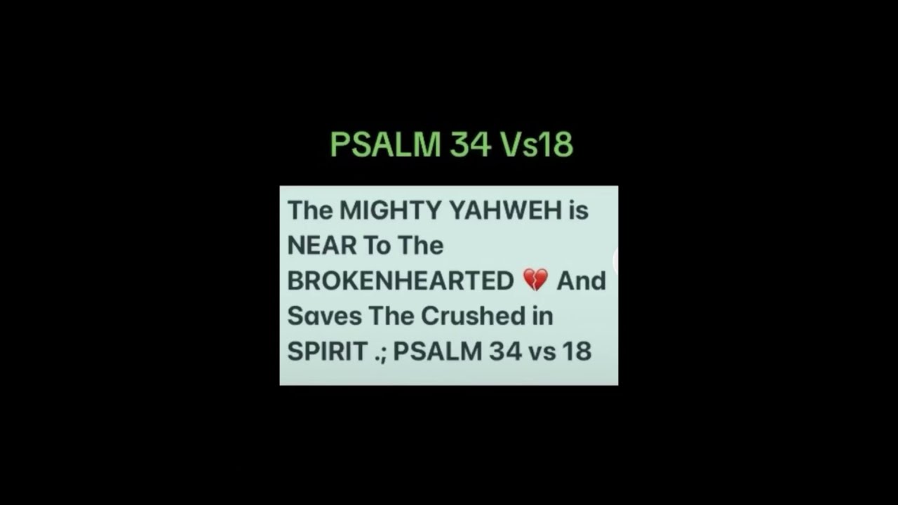 PSALM 34 Vs 18 YouTube PSALM 34 Vs 18 YouTube