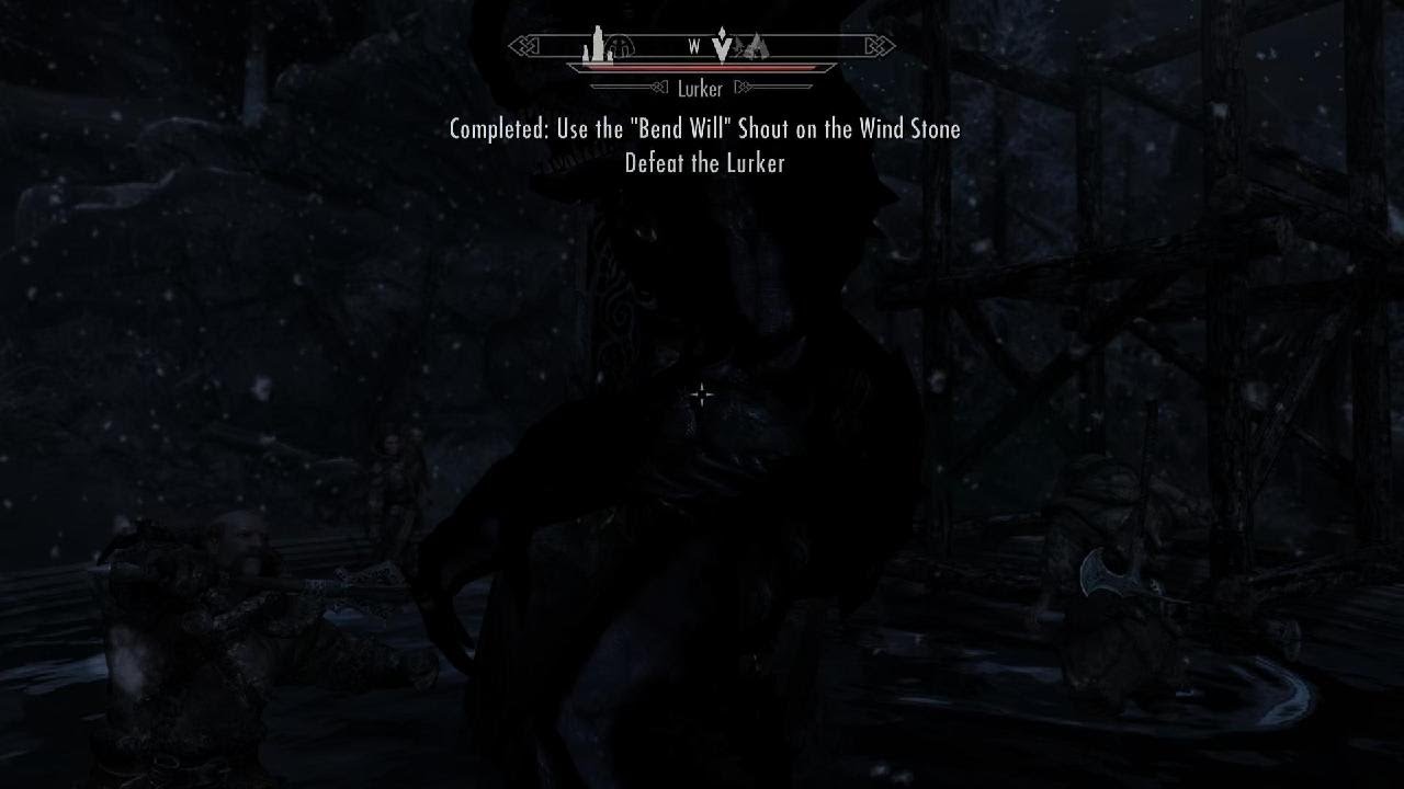 Skyrim Use the Bend Will shout on the wind stone - YouTube