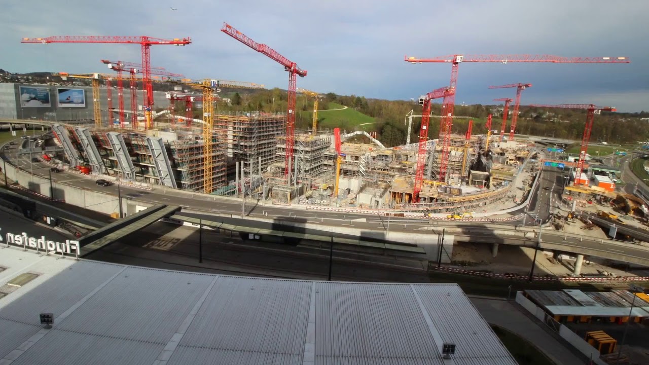 THE CIRCLE - construction site time lapse April - November 2018 - YouTube