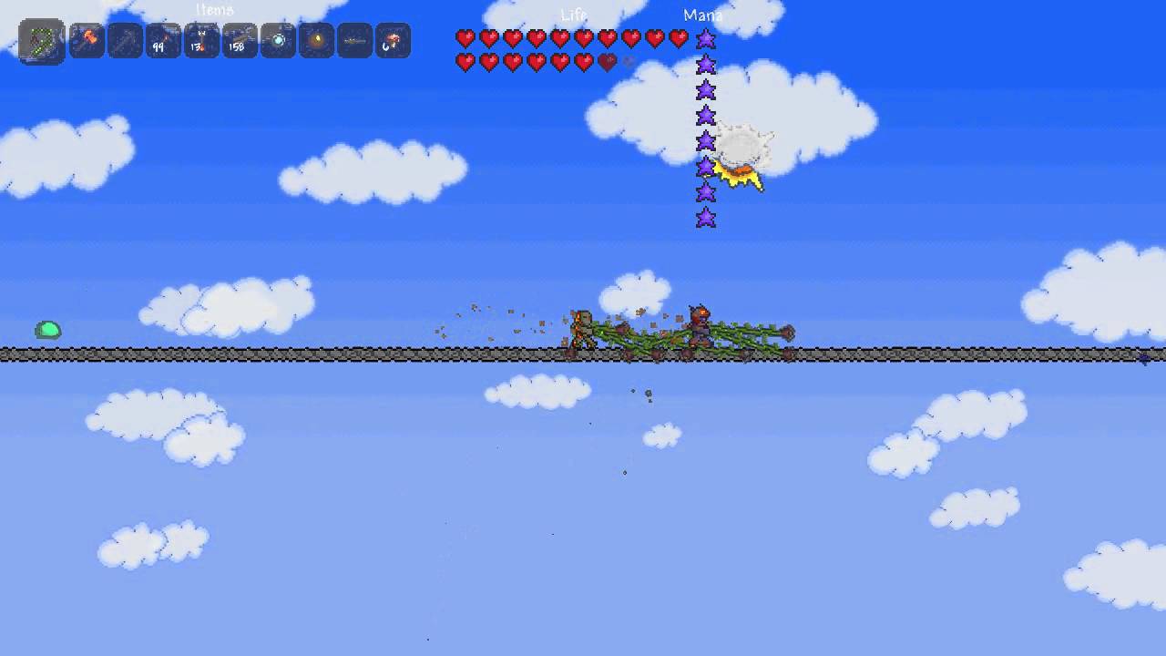 Terraria - Fun racing mini-game - YouTube