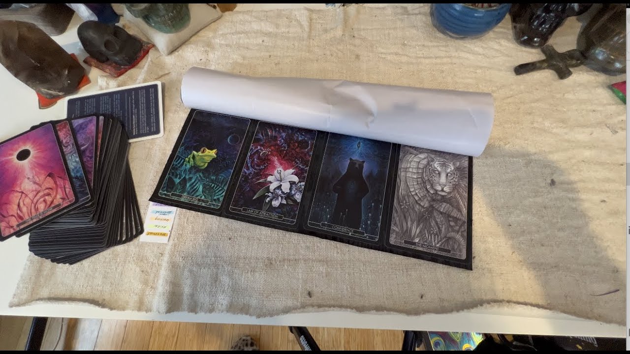 Backing an Oracle Deck with Contact Paper - YouTube