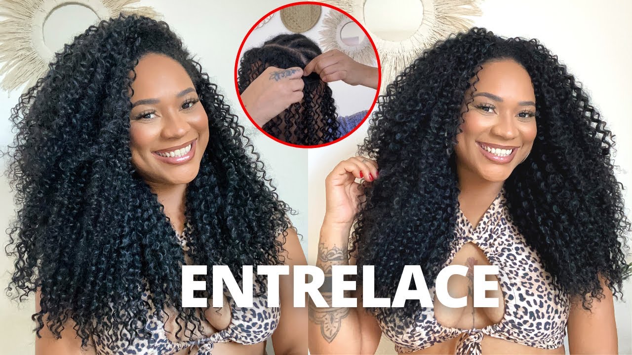 TUTORIAL Como fazer Entrelace Cacheado com disfarce - YouTube