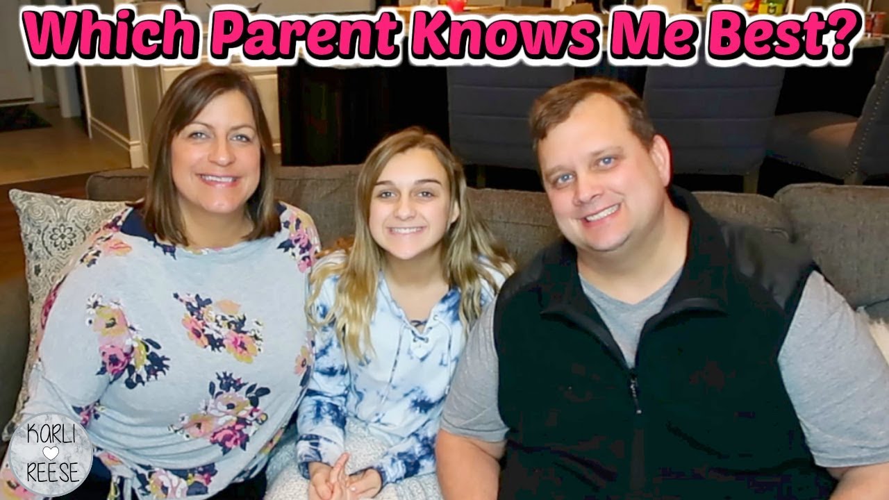 WHICH OF MY PARENTS KNOWS ME BEST? - YouTube