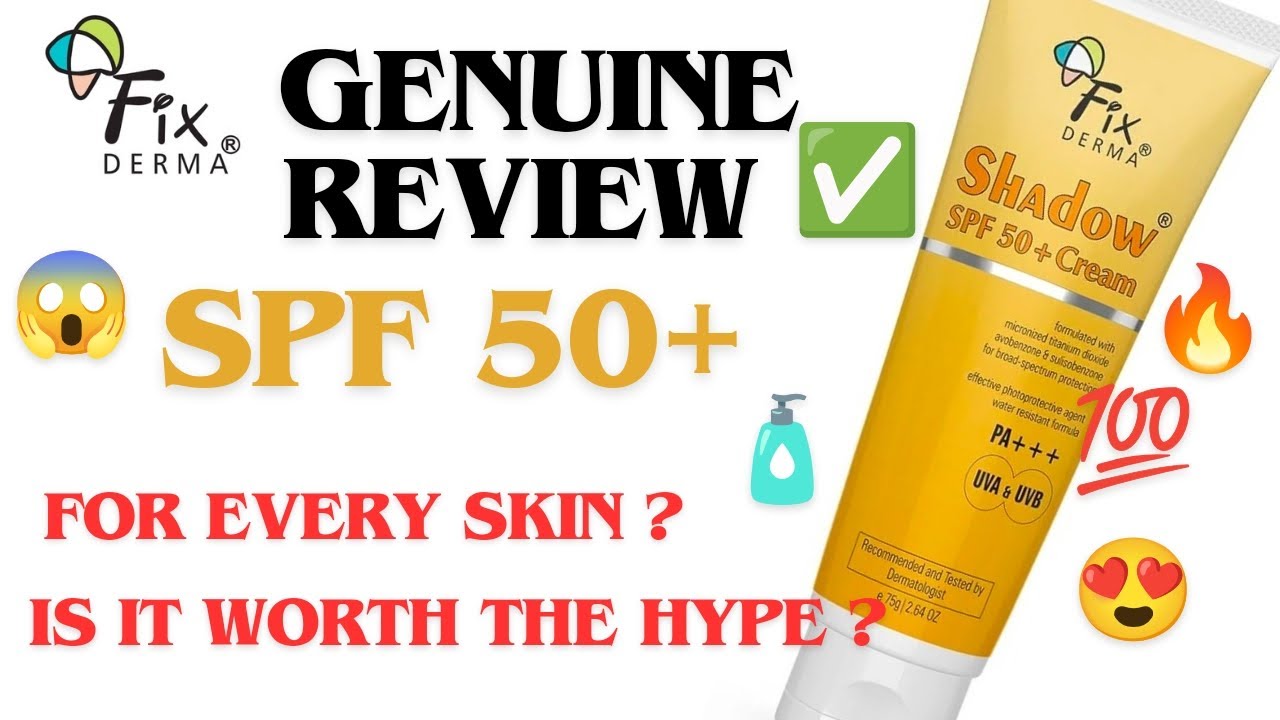 😍Fix Derma SPF 50+ Sunscreen 😱|BUY OR NOT 🚫|MUST WATCH 💯|#skincare #sunscreen#fixderma#spf50 # ...