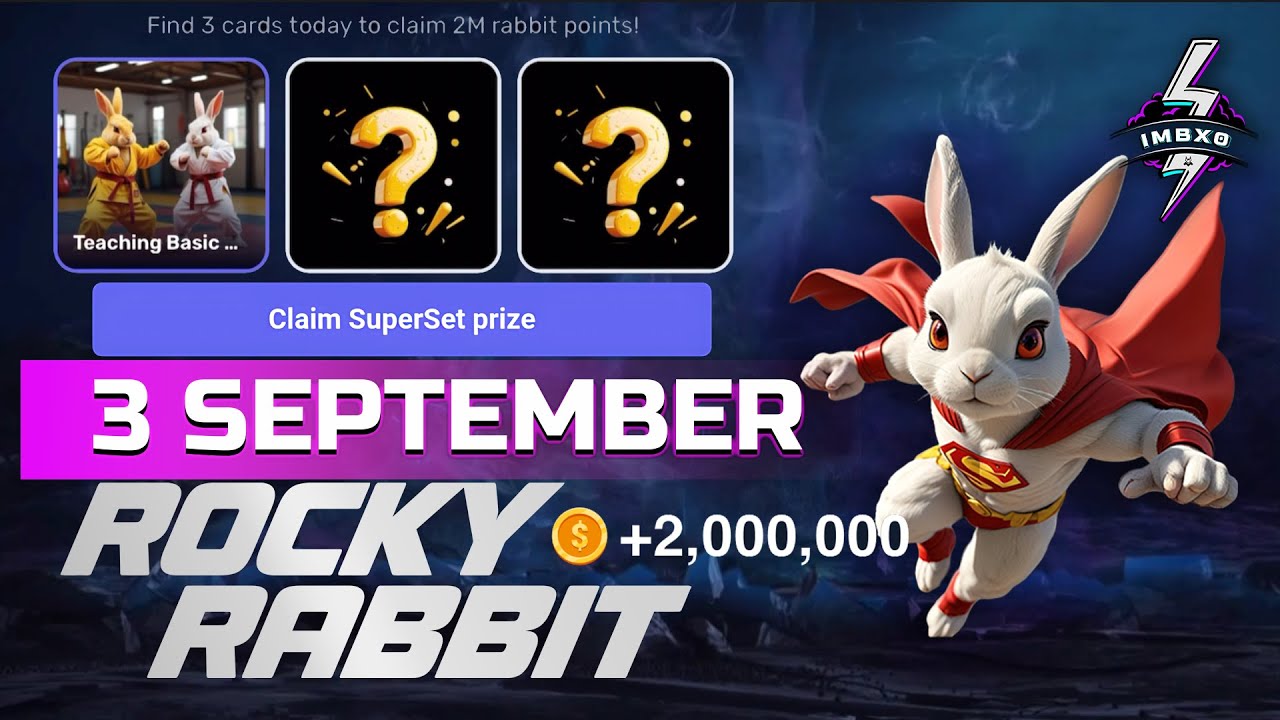3 SEPTEMBER Rocky Rabbit SuperSet Daily Combo Card Today - YouTube