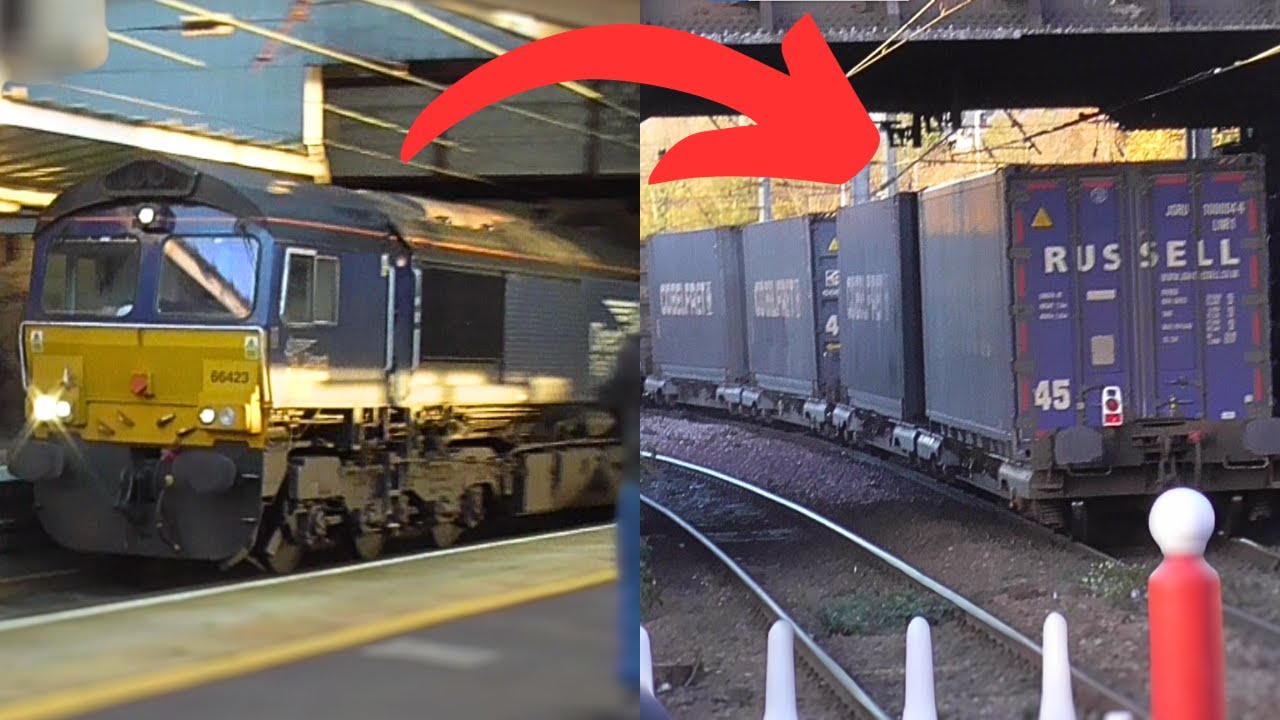 A Fast Class 66 freight train at Preston! - YouTube