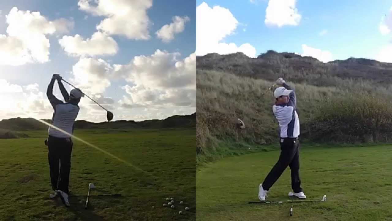 SLOW MOTION Driver Golf Swing | GoPro Golf | Spare Time Thomas - YouTube