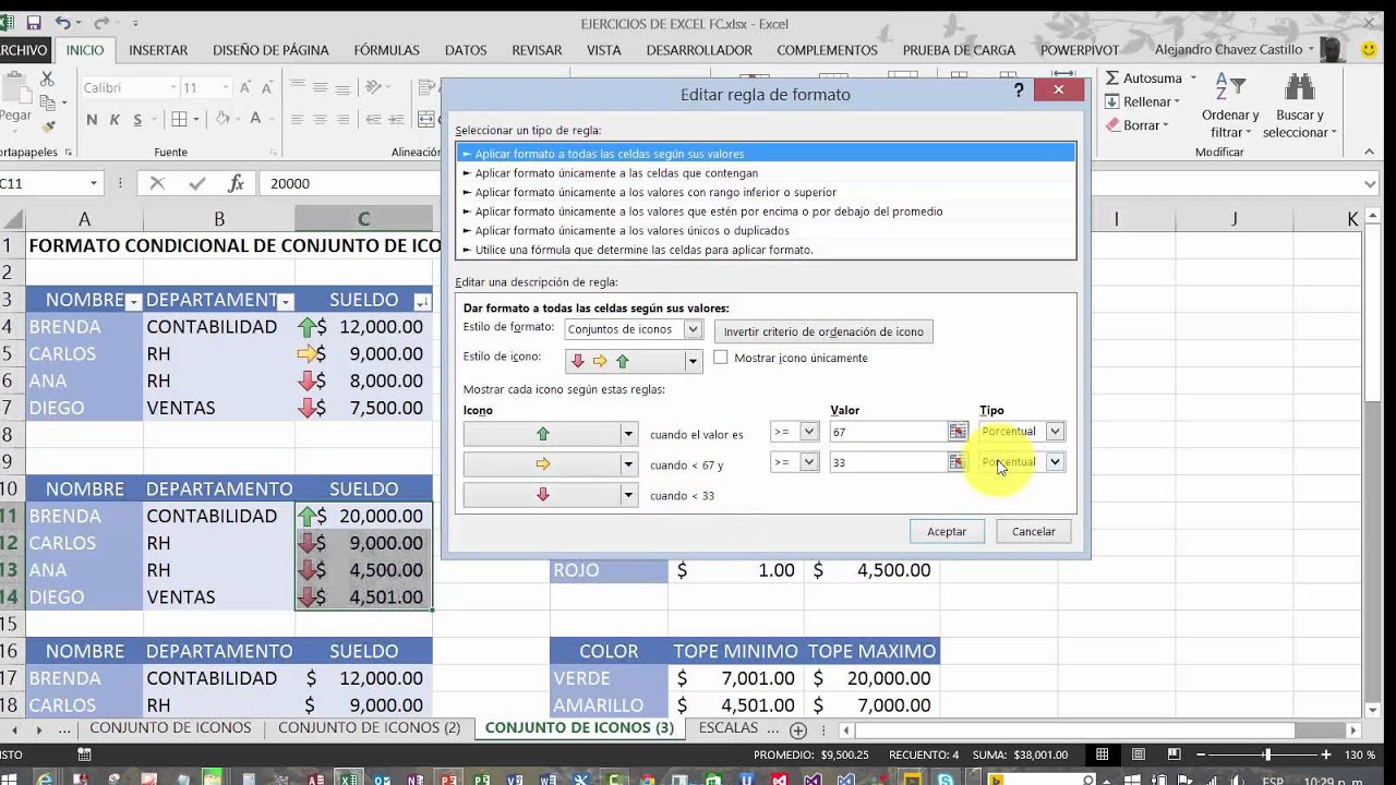 Formato Condicional personalizado - YouTube