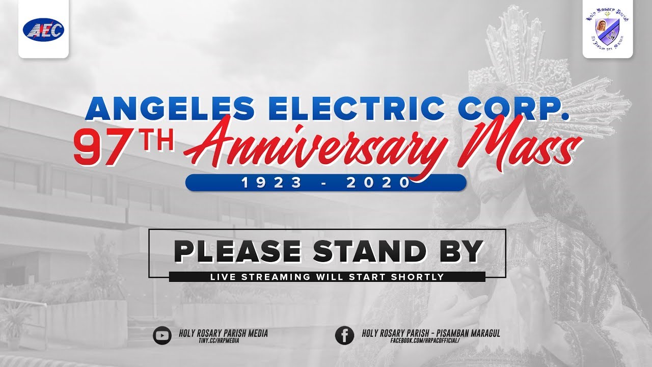 Angeles Electric Corporation, 97th Anniversary (1923-2020) | 12th of ...