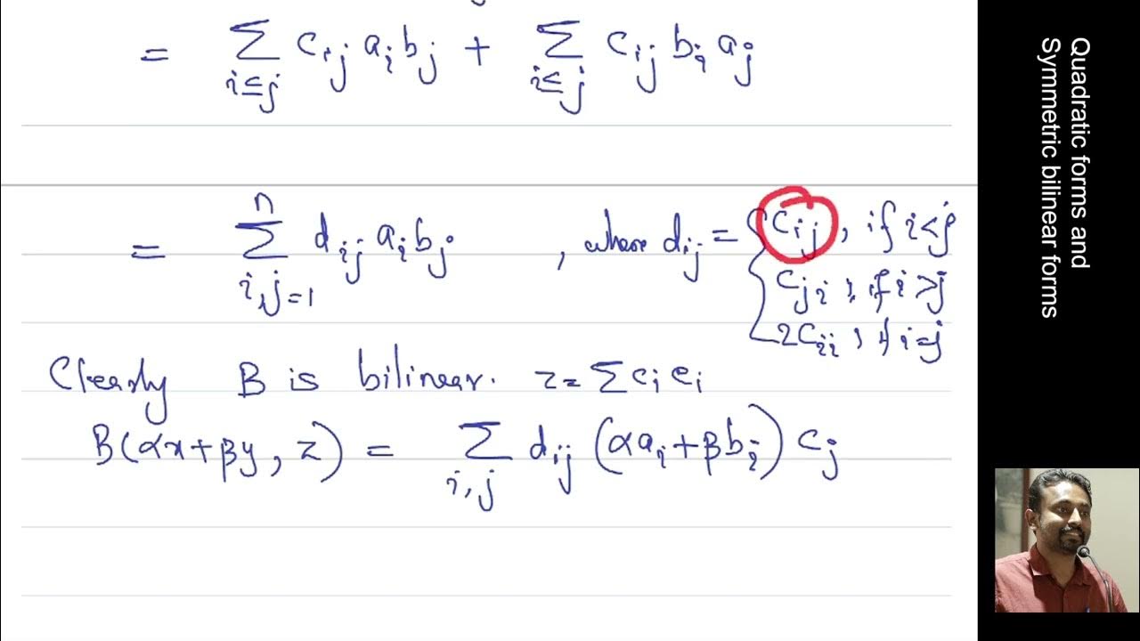 Introduction to Quadratic forms-Part II - YouTube