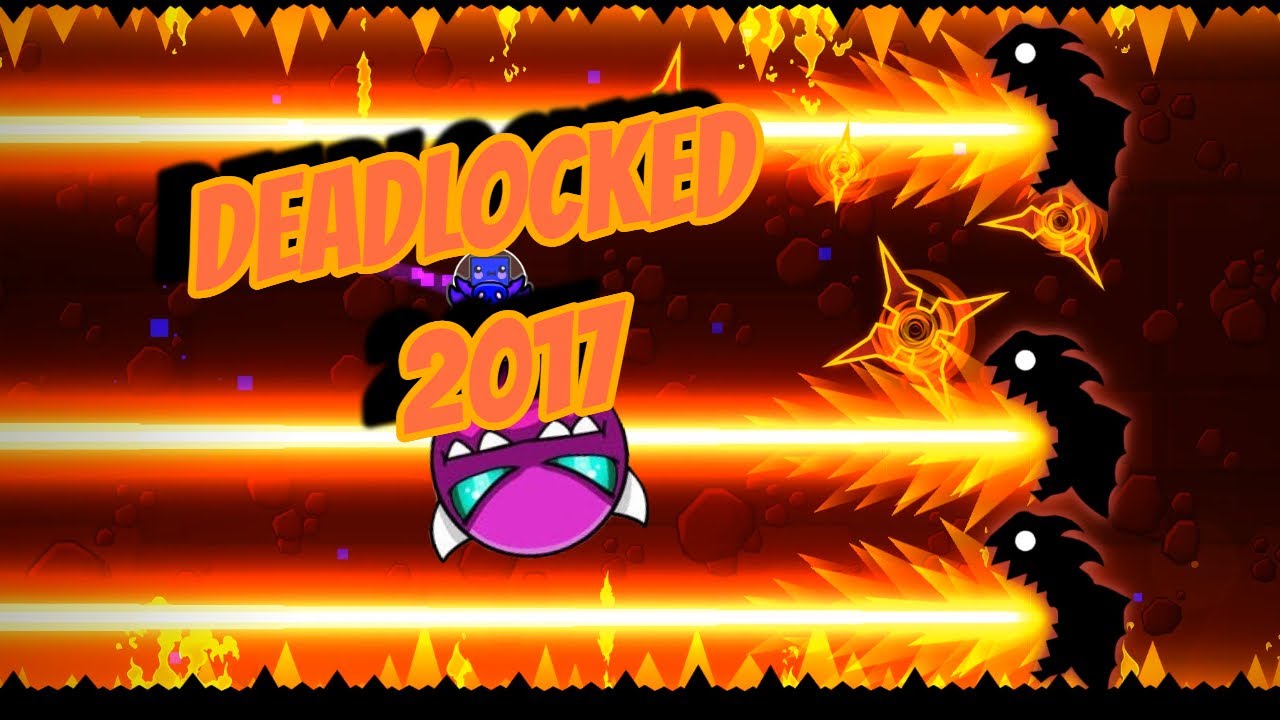 "Deadlocked 2017" by Bronks 100% (Medium demon) | Geometry dash - YouTube
