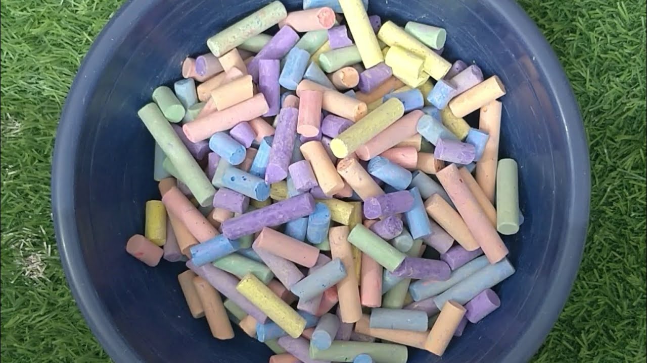 Chalk Crumbling |Colour Chalk lovers | Colour Chalk breaking ...