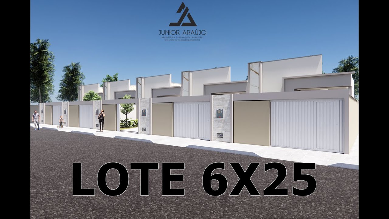 RESIDENCIAL 5 CASAS EM LOTE 6X25 - YouTube