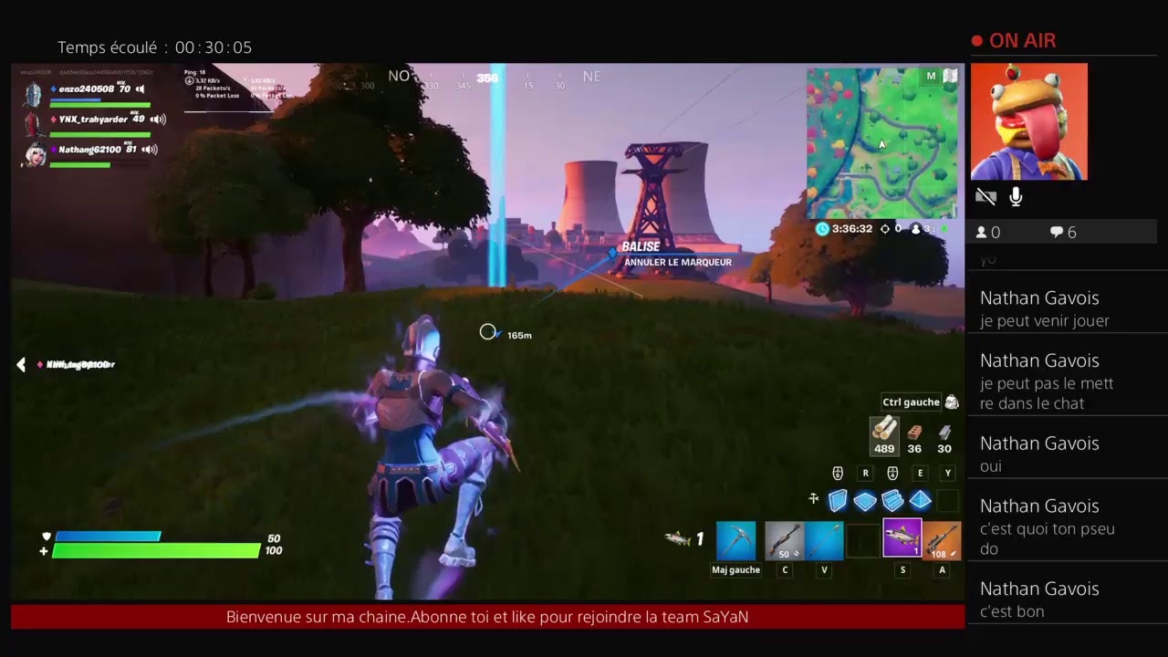 Fortnite live on essaye de pecher le poisson midas et poison guerrier ...